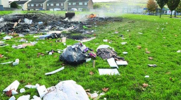 Bonfire nights give a grim reminder of clean-up costs | Echo.ie