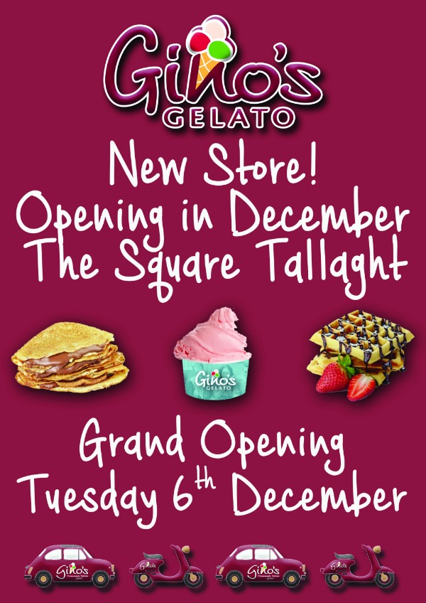 Gino's Gelato announce Tallaght opening date | Echo.ie