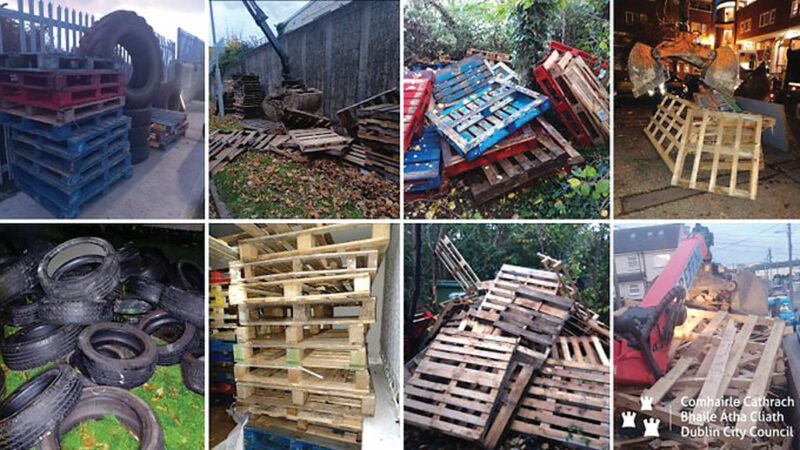 Calls for bonfire materials to be removed | Echo.ie