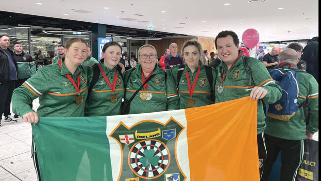 Katie plays a key role in helping Ireland darts team to gold medal ...